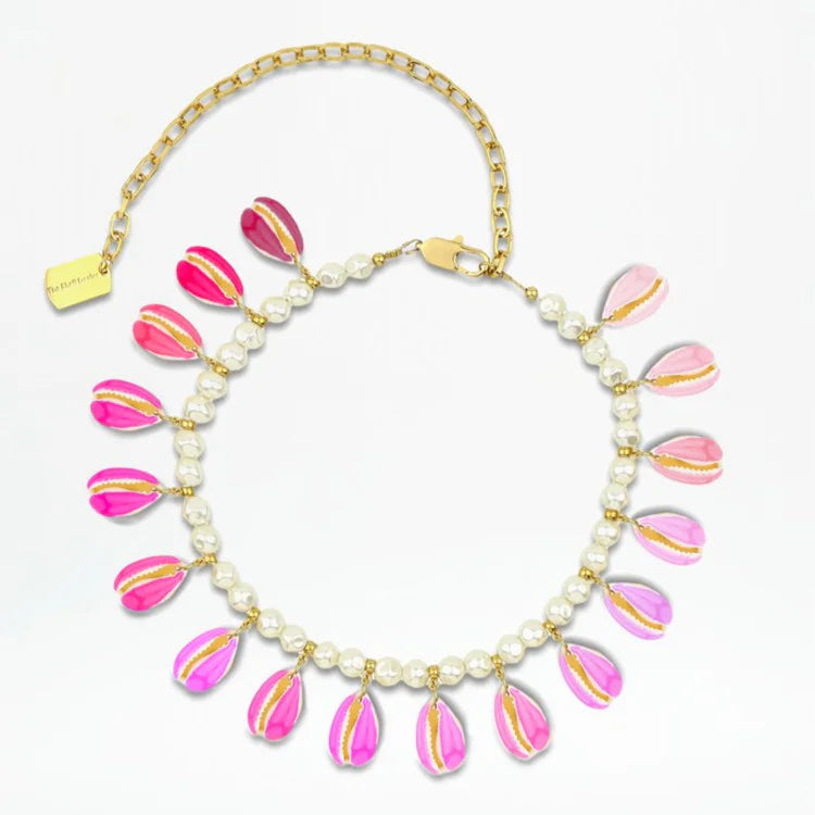 SHELL POPPERS NECKLACE | PINK GRADIENT – PAVEMENT